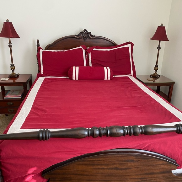 Threshold | Bedding | Full Size Threshold Hotel Border Duvet Bedding ...